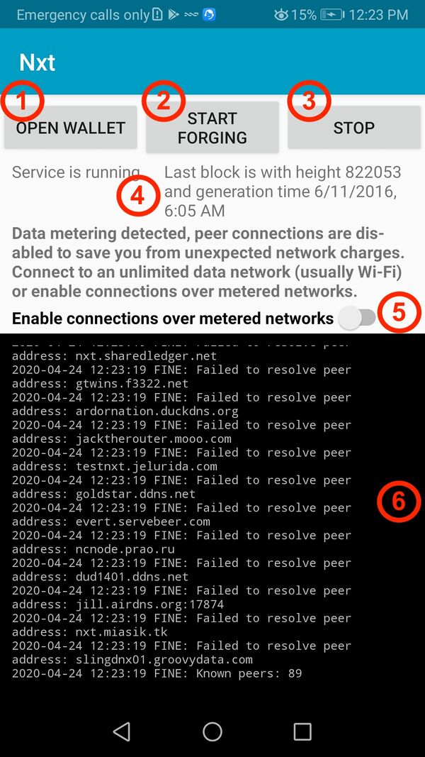 Nxt Android Full Node