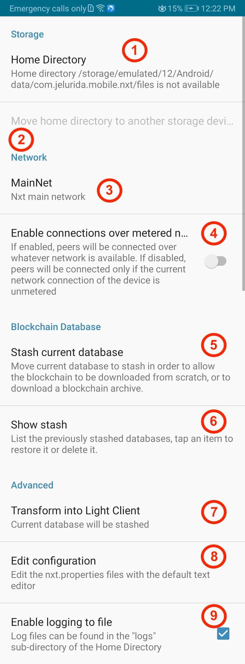 Nxt Android Full Node