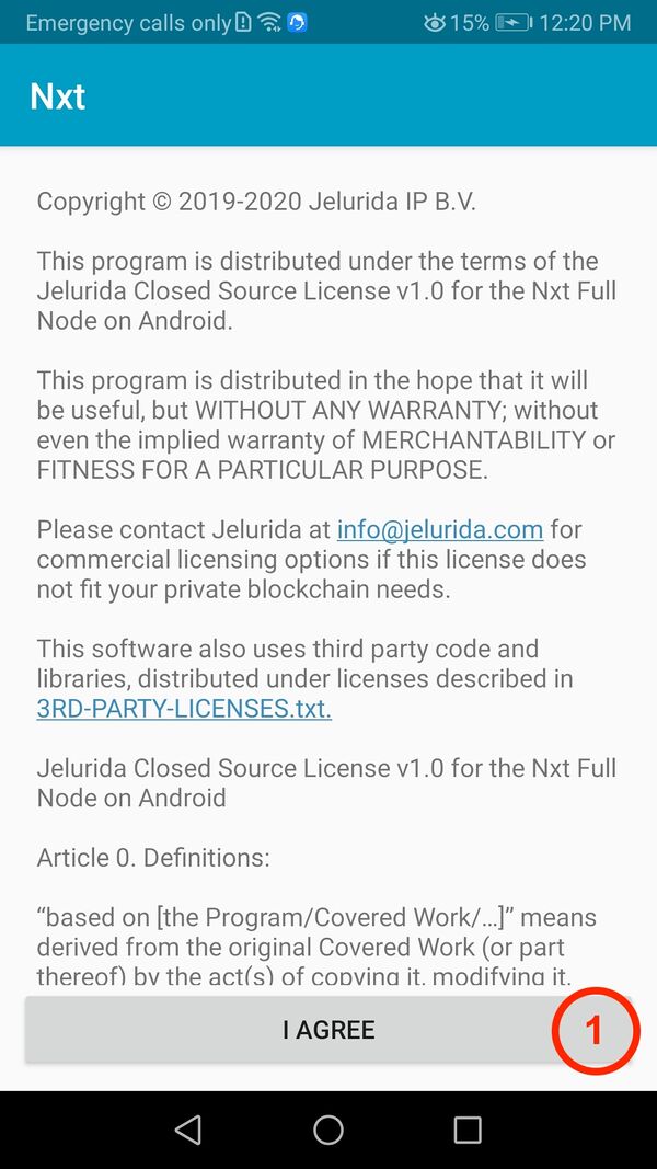 Nxt Android Full Node